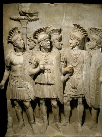 'Roman Marble Relief of the Praetorian Guard' Photographic Print ...