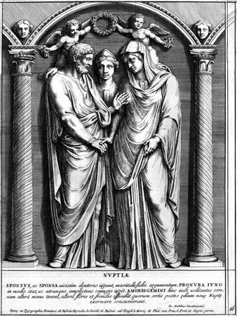 'Roman Marriage Ceremony' Art - Pietro Sante Bartoli | AllPosters.com