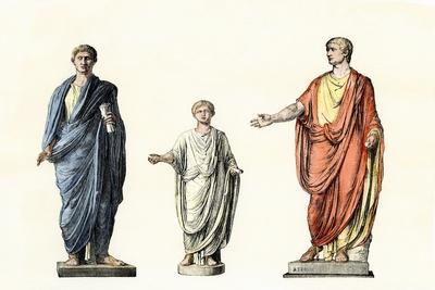 'Romans in Toga. Reproduction of Roman Statue.' Giclee Print ...