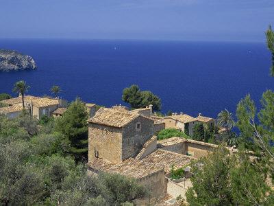 'Roofs of Luc Alcari, Mallorca, Balearic Islands, Spain, Mediterranean ...