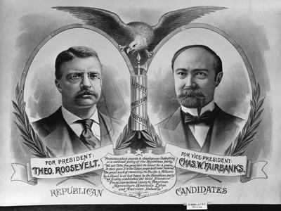 'Roosevelt Campaign Poster for 1904 Presidential Election' Giclee Print ...