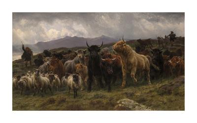 'Highland Raid, 1860' Premium Giclee Print - Rosa Bonheur | AllPosters.com
