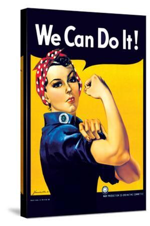 'Rosie the Riveter' Stretched Canvas Print - J Howard Miller ...