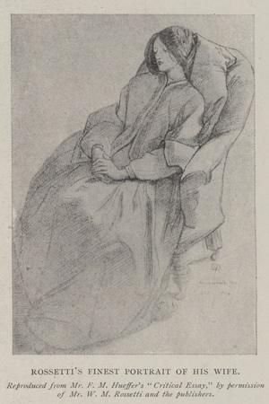 'Rossetti's Finest Portrait of His Wife' Giclee Print - Dante Gabriel ...