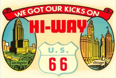 'Route 66 Decal' Prints | AllPosters.com