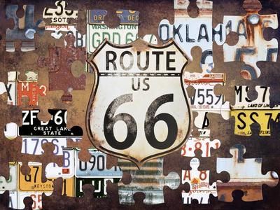 'Route 66 Puzzle' Art - Sheldon Lewis | AllPosters.com