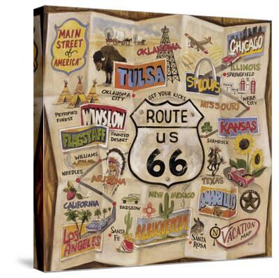 'Route 66' Stretched Canvas Print - Dupre | AllPosters.com