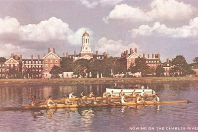 'Rowing on the Charles River' Art | AllPosters.com