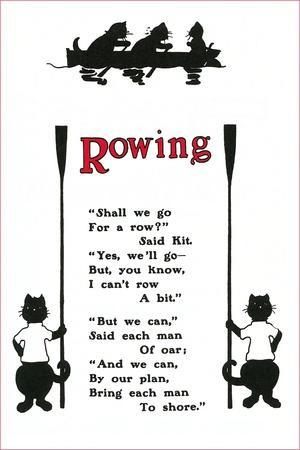 Rowing Poem About Cats Prints | AllPosters.com