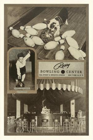 'Roxy Bowling Center, Dog with Pins' Prints | AllPosters.com
