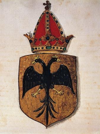 'Royal Coat of Arms of House of Swabia, Heraldry, Italy' Giclee Print ...