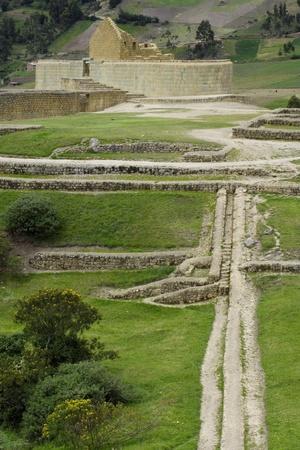 'Ruins of Inca City and Temple of the Sun at Ingapirca in the Andes ...