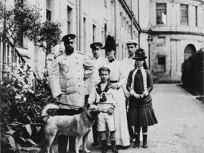 'Emperor Alexander III with His Family and His Dog Kamchatka in 1887 ...