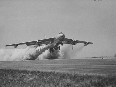 'Sac's B-47 Bomber Plane in a Rocket-Assisted, Take-Off' Photographic ...