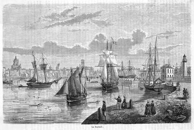 'Sailing Vessels in the Atlantic Port of La Rochelle' Prints ...