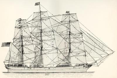 'Sails and Rigging of a Mid-19th Century Clipper. from the National ...