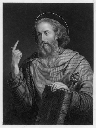 'Saint Paul of Tarsus Rabbi Tentmaker Missionary Depicted Preaching ...