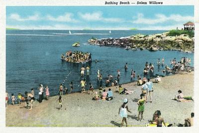 'Salem, Massachusetts - View of the Salem Willows Beach' Art - Lantern ...