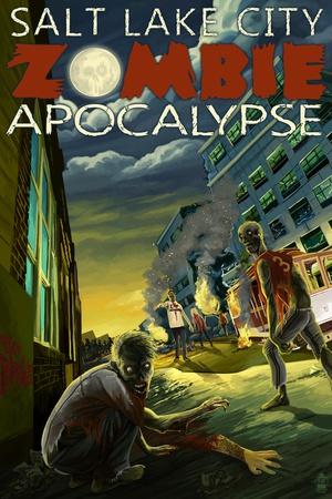 'Salt Lake City, Utah - Zombie Apocalypse' Posters - Lantern Press | AllPosters.com