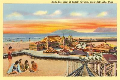 'Saltair Pavilion, Great Salt Lake, Utah' Poster | AllPosters.com