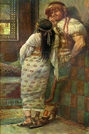 'Samson and his wife by J James Tissot - Bible' Giclee Print - James ...
