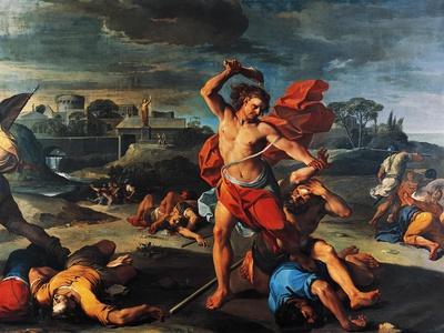 'Samson Slaying Philistines' Giclee Print - Aureliano Milani ...