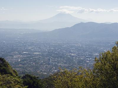 'San Salvador City and Volcan De San Vincent (Chichontepec), 2182M, San ...