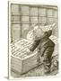 Santa Claus Looking in His Diary for the Names of Children Who Have ...