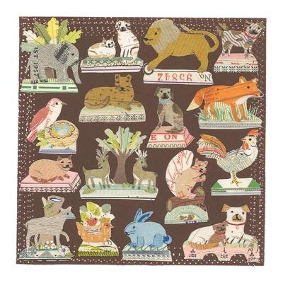 'Menagerie, 2022 (Collage Cutout)' Giclee Print - Sarah Battle ...