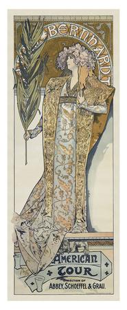'Sarah Bernhardt, 1894' Giclee Print - Alphonse Mucha | AllPosters.com