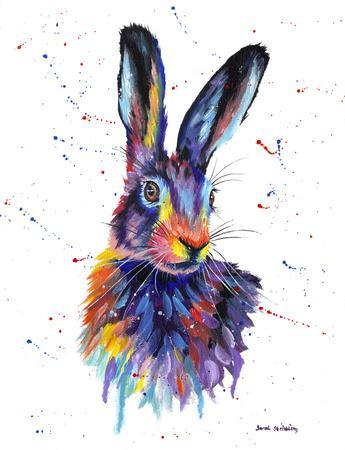 'Colorful Hare' Giclee Print - Sarah Stribbling | AllPosters.com