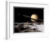 'Saturn Seen from the Surface of its Moon, Rhea' Photographic Print ...