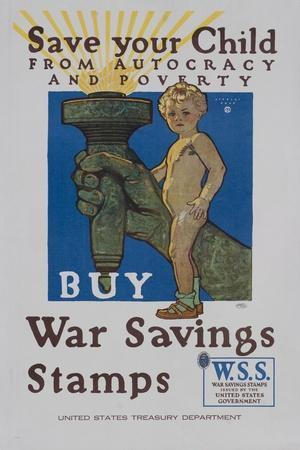 'Save Your Child from Autocracy and Poverty Poster' Giclee Print ...