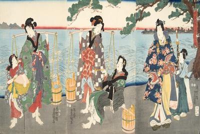 'Scene from Genji Monogatari (Tale of Genji) by Murasaki Shibuku (B ...