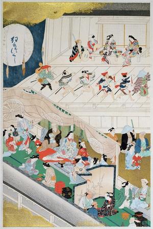 'Scene of Japanese Popular Theatre During the Genroku Period' Giclee ...