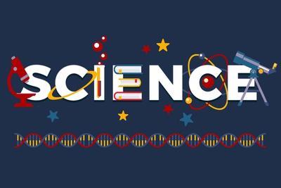 'Science - Letters & Icons - Blue - Lantern Press Artwork' Prints ...