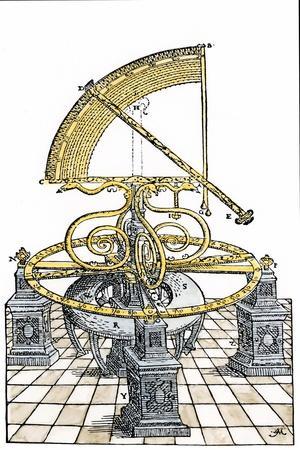 'Sciences: Dial of Tycho Brahe (Tyge Ottesen Brahe, known as Le Noble ...