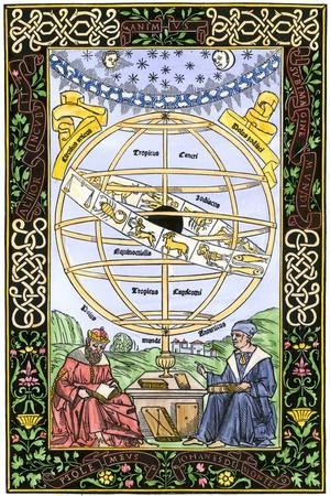 'Sciences: Ptolemee (Claudius Ptolemaeus, 90-168), Geocentric Model of ...