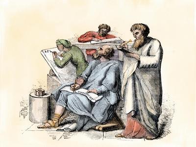 'Scribes Using the Stylus and Other Means of Writing in Ancient Times ...