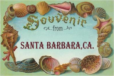 'Sea Shells, Souvenir from Santa Barbara, California' Posters ...