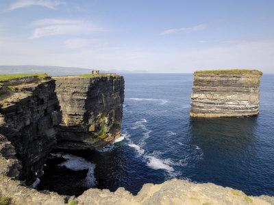 'Sea Stack at Downpatrick Head, Near Ballycastle, County Mayo, Connacht ...