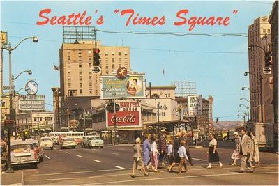 'Seattle's Times Square, Washington' Posters | AllPosters.com