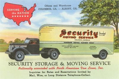 'Security Moving and Storage Advertisement' Prints | AllPosters.com