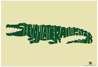 'See You Later Alligator Text Poster' Posters | AllPosters.com