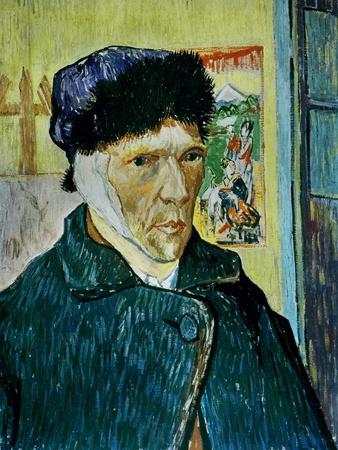 'Self-Portrait with Bandaged Ear, c.1889' Giclee Print - Vincent van ...