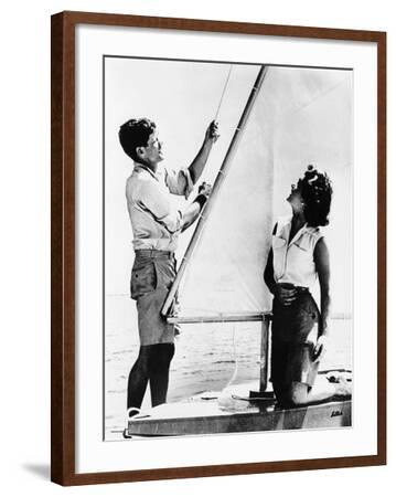 'Senator John F Kennedy and Fiancée Miss Jacqueline Bouvier of Newport ...