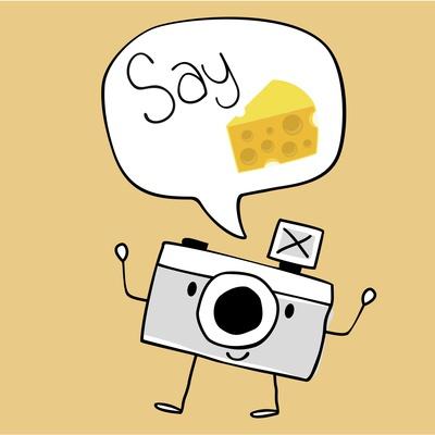 'Camera Cartoon Say Cheese' Posters - Sergio Hayashi | AllPosters.com