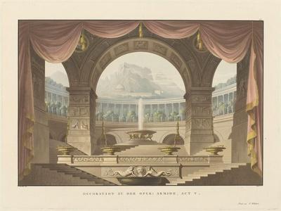 'Set design for the Opera Armide by Christoph Willibald Gluck, 1824 ...