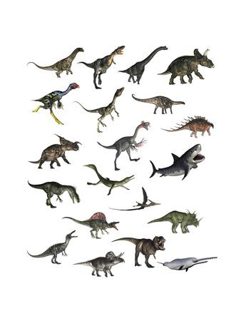'Set of Dinosaurs' Posters | AllPosters.com