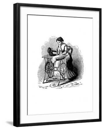 'Sewing Machine by Isaac Merritt Singer, 1880' Giclee Print ...